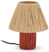 Stolní lampa v přírodní a terakotové barvě (výška 25 cm) Pulmi – Kave Home