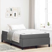 Postel s boxspringem Tmavě šedá 120 x 190 cm textil 3398844