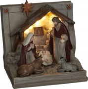 Villa Italia Vánoční betlém Bible Led 15 cm Holy Family