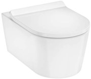 Hansgrohe EluPura S - Závěsné WC se sedátkem SoftClose, Rimless, AquaHelix Flush, EcoSmart, bílá 60344450