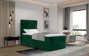 Eltap Čalouněná postel Arco s úložným prostorem 90x200 Materiál a barva potahu: Kronos 19 - tmavě zelená, Rozměr: 90x200