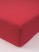 MK Lůžkoviny Jersey prostěradlo s elastanem 220 × 200 cm – vínové