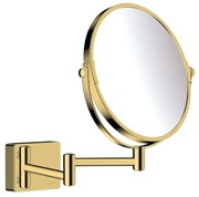 Hansgrohe AddStoris - Kosmetické nástěnné zrcátko, leštěný vzhled zlata 41791990