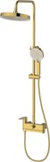 Sapho - Sprchový set s baterií, průměr 26 cm, 2 proudy, matná zlatá CF139GB