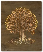 Li-Go "Lípa" světelný obraz 230V 90x110cm provedení povrchu: dub světlý