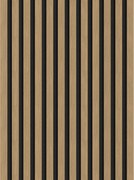 Mexen Lam-F, akustické stěnové lamely 275 × 30 cm, plstěný podklad 8 mm, technická dýha, ořech lněný, S105-275307-3015-015