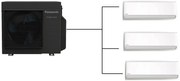 Klimatizace Panasonic Etherea white 1+3 ( 2,5kW + 2,5kW + 3,5kW ) Multi-split R32