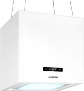 Klarstein Kronleuchter Smart, digestoř, 40 cm, ostrůvková, 595 m³/h, ovládání přes aplikaci, LED panel, bílá