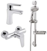 Novaservis Titania Fresh - Set umyvadlové a sprchové baterie s příslušenstvím, chrom SADA96061