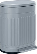 Mülleimer 20L Treteimer mit Deckel Fußpedal herausnehmbarem Inneneimer Soft-Close-Funktion 36,5 x 31,2 x 45 cm, Grau