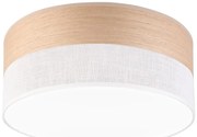 LED Stropní svítidlo SIRJA WOOD LED/20W/230V pr. 35 cm bílá/dub