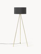 Stojací lampa trojnožka's látkovým stínidlem Cella