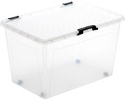 Úložný box s víkem, 52 l