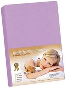 Prostěradlo bellatex jersey s elastanem - 180 x 200 cm - fialová