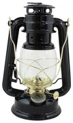 Petrolejová lampa Hurricane Black Brass 24 cm Strömshaga