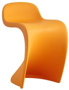 Křeslo ergonomické, designové, relaxační, plast oranžový, NoBi ELEGANT