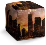 Sablio Taburet Cube Mrakodrapy - 40x40x40 cm