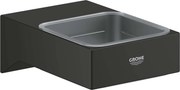 Grohe Selection Cube - Držák skleničky/mýdelníku, matná černá 408652430