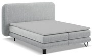 Světle šedá boxspring postel 180x200 cm Ilima – Makamii