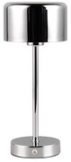 LED stmívatelná stolní lampa v leskle stříbrné barvě (výška 30 cm) Jeff – Reality