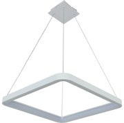 Brilagi - LED Stmív. lustr na lanku FALCON SLIM LED/50W/230V 50x50 cm bílá + DO