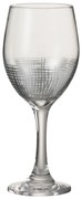 Sklenička na víno se stříbrnou mřížkou Silver Glass - Ø 8*21 cm