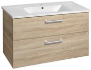 Aqualine Vega - Umyvadlová skříňka 97x60x44 cm, dub platin VG903