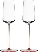 Sklenice na šampaňské Essence 0,21l, 2ks / růžové