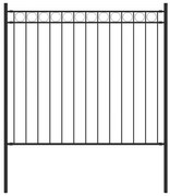 Zahradní plot ocelový 1,81 x 0,8 m černý