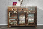 Designová komoda Jakarta z recyklovaného masivního dřeva 125cm