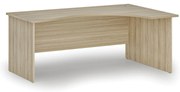 Ergonomický kancelářský psací stůl PRIMO WOOD, 180x120 cm, pravý, dub přírodní