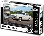 Puzzle retro-auta puzzle č. 63 volha gaz 21 (1967) 500 dílků