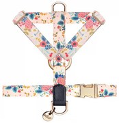 MILK&PEPPER Postroj pro psy Flora Fleuri Fond Rose Velikost: 30