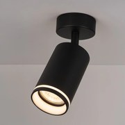 Bodové svítidlo Pipe Ring, 1x černé kovové stínítko, b