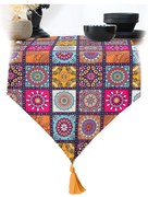 Běhoun na stůl 45x140 cm Mandala Tiles – Minimalist Cushion Covers