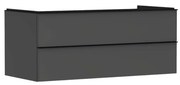 Hansgrohe Xelu Q - Umyvadlová skříňka, 50x118x55 cm, 2 zásuvky, matná šedá/matná černá 54083670