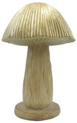 Béžovo-zlatá dekorace houba Mushroom - Ø 13*20 cm