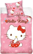 Povlečení do dětské postýlky Hello Kitty - 100% bavlna - 100 X 135 cm + 40 x 60 cm