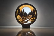 Li-Go "V lese" lampa 20x22cm provedení povrchu: ořech
