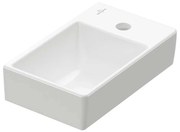 Villeroy & Boch Avento - Umývátko 36x22 cm, bez přepadu, otvor pro baterii vpravo, CeramicPlus, Stone White 43003LRW