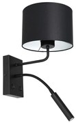 Nástěnná lampa ARDEN 1xE27/60W+1xG9/8W/230V černá/bílá