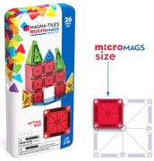 MAGNA-TILES Magnetická stavebnice microMAGS Travel Set 26 dílů