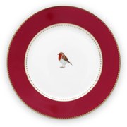 Pip Studio Love Birds talíř Ø 17cm, červený (dezertní talířek)