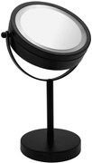 Sapho Ridder Zrcadla - Kosmetické zrcátko na postavení s LED osvětlením, černá 03111010