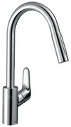 Hansgrohe Focus M41, dřezová baterie M4116-H240 s výsuvnou sprškou, sBOX, chromová, HAN-73880000