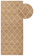 Ručně tkaný jutový běhoun v přírodní barvě 80x200 cm Kunu – Hanse Home