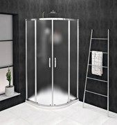 Gelco Gelco, SIGMA SIMPLY čtvrtkruhová sprchová zástěna 800x800mm, R550, sklo Brick, GS6580