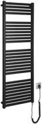 Aqualine - Topné těleso Tondi-E 45x133 cm, 500 W, matná černá DE476T
