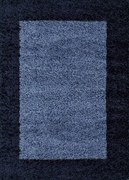 Ayyildiz, Kusový koberec Life Shaggy 1503 navy, 300x400, modrá, ložnice