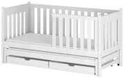 Legno Dětská rozkládací postel Karla bílá Rozměr (cm): 80x160